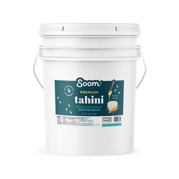 Premium Tahini Bulk 40lb Bucket - Soom Foods