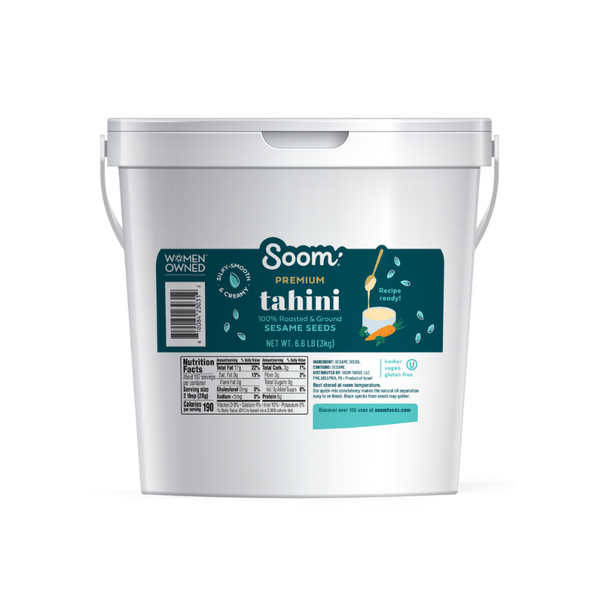 Premium Tahini Bulk 6.6lb Bucket - Soom Foods
